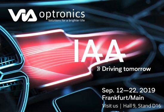 VIA optronics exhibits at IAA in Frankfurt/Germany - VIA optronics